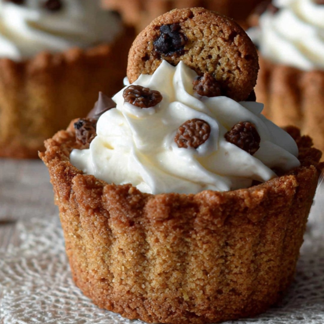 Easy Cookie and Vanilla Cream Shortbread Cups | Cuisine Délice