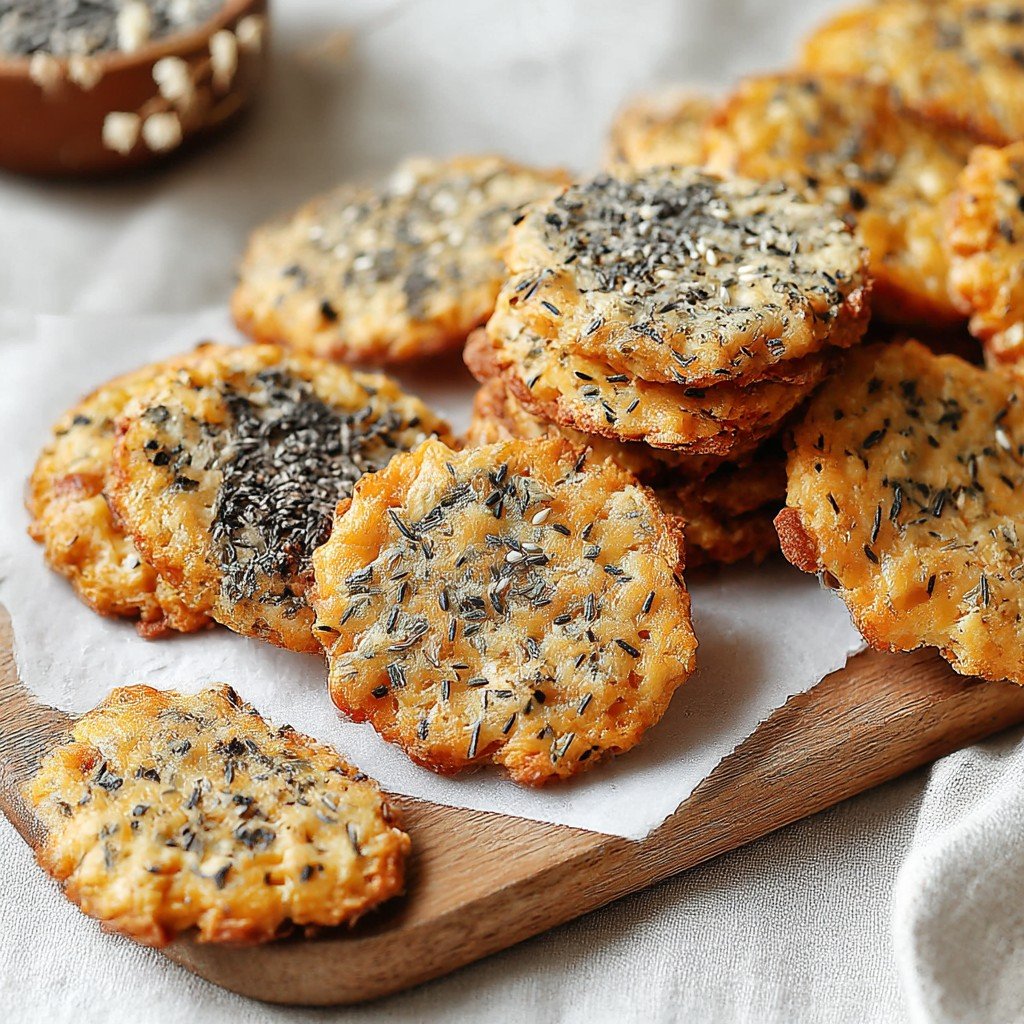 Savory Comté, Herb & Black Pepper Crackers | Cuisine Délice