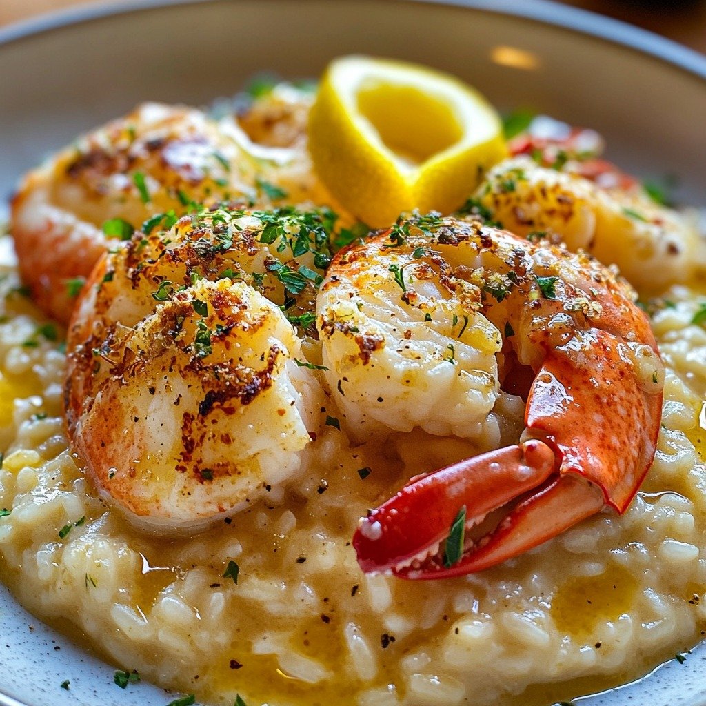 Risotto au Homard et Beurre Citronné | Cuisine Délice